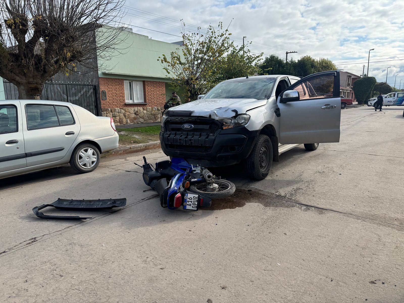 Motociclista accidentado: fue arrastrado - Puntonueve noticias de Balcarce