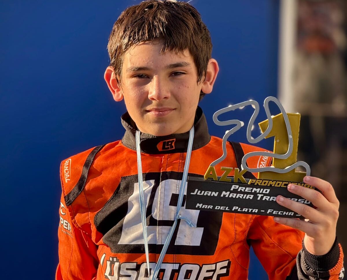 Lucio Acosta logró su segunda victoria del año en el Karting de AZK ...